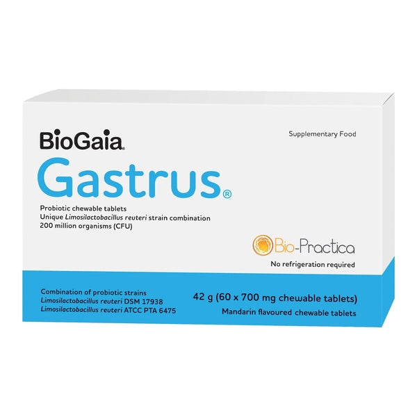 BioGaia Gastrus Chewable (Mandarin Flavour) 30t – NaturoGenics
